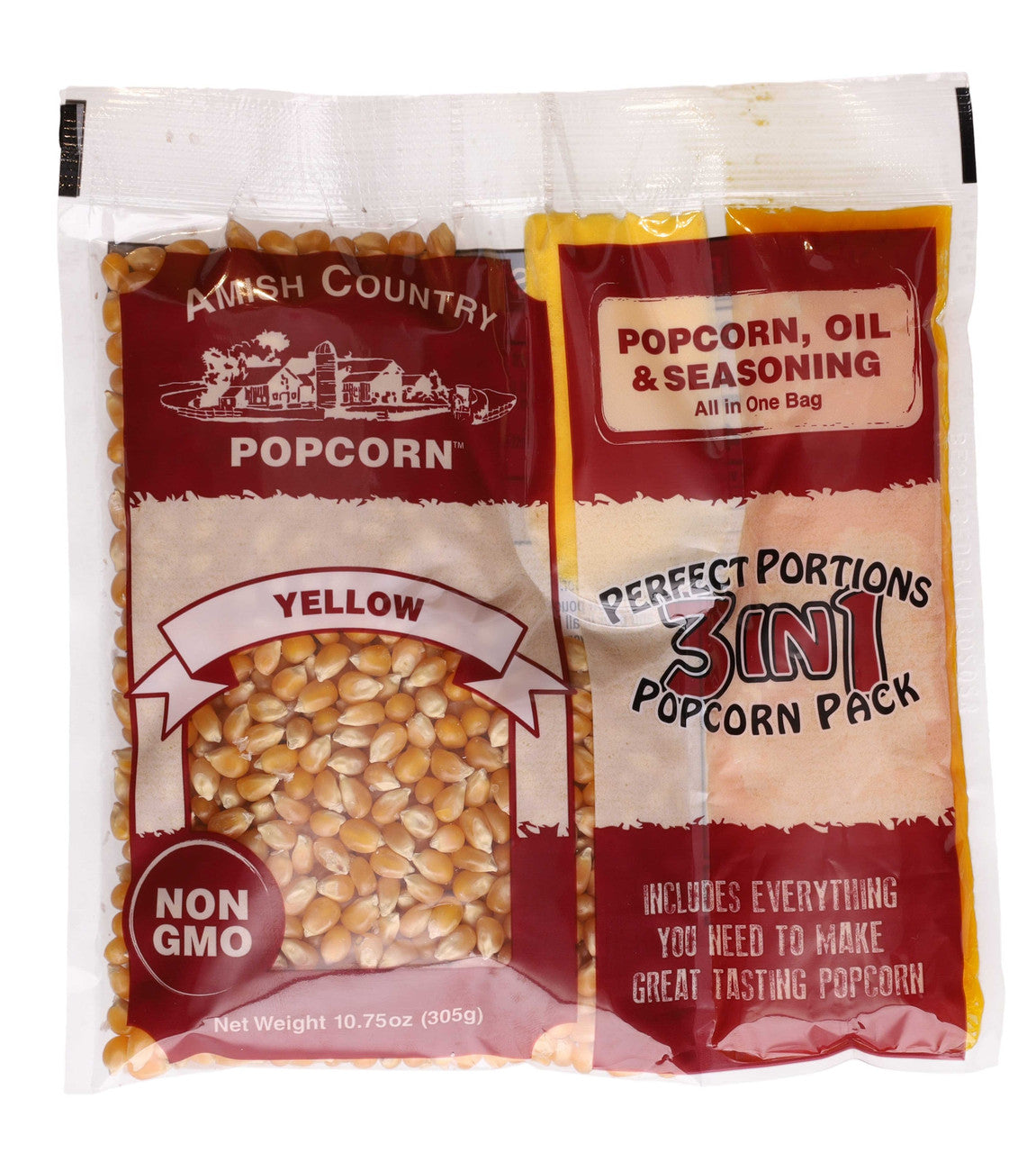 10.75oz Tri-Pack of Medium Yellow Popcorn