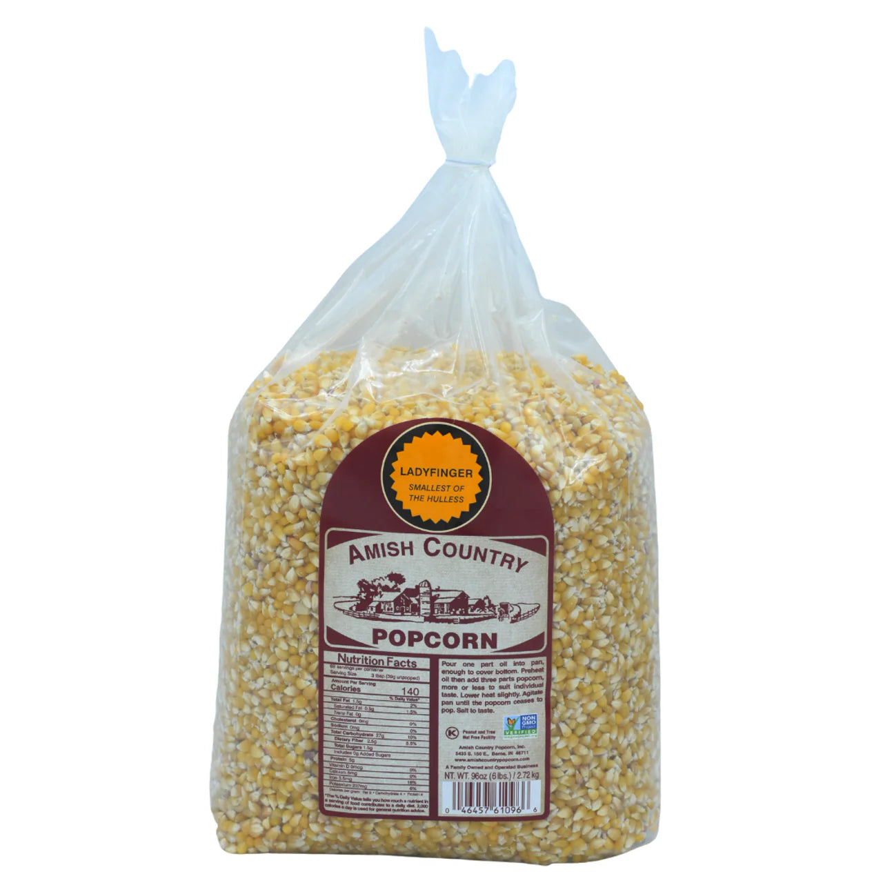 One 6 lb. Bag of Popcorn Kernels