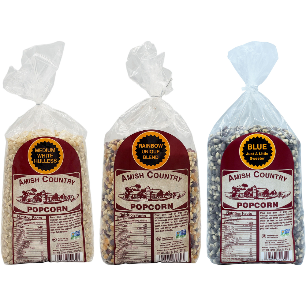 Three 2 lb. Bags of Popcorn